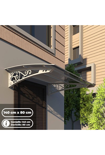Albayrak Yapı İnşaat Ferforje Serisi Pratik Sundurma 140 cm x 80 cm Albayrak Yapı İnşaat Ferforje Serisi Pratik Sundurma 140 cm x 80 cm