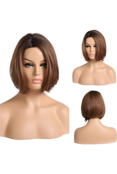 Charge Gemma Kısa Düz Bob Sentetik Peruk Ss132 Charge Gemma Kısa Düz Bob Sentetik Peruk Ss132