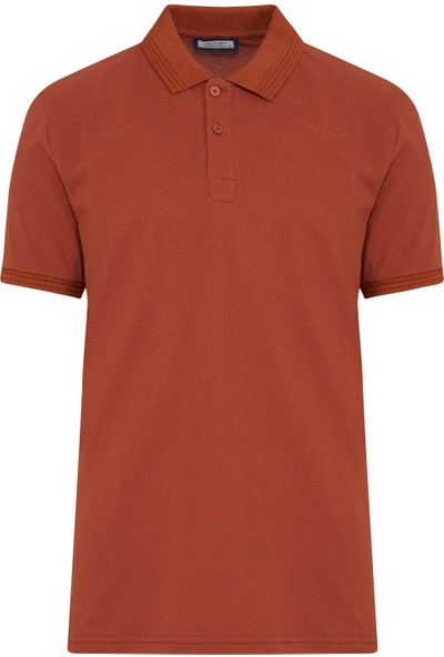 Hatemoğlu Tarçın Regular Fit %100 Pamuk Polo Yaka Tişört