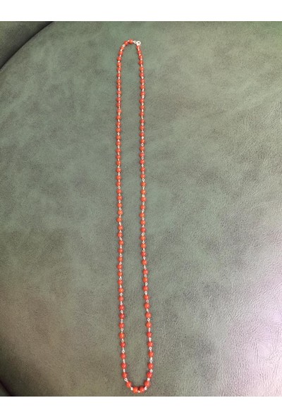 Bursa Kuyumcusu Akik Taşlı Gümüş Kolye