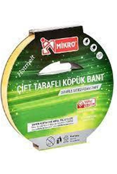 Mikro Çift Taraflı Köpük Bant 12MMX5MT BNT-200 Mikro Çift Taraflı Köpük Bant 12MMX5MT BNT-200