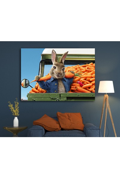 Tabloçek Kanvas Tablo - Peter Tavşan 2 Kaçak - Havuç - Çocuk Tabloçek Kanvas Tablo - Peter Tavşan 2 Kaçak - Havuç - Çocuk