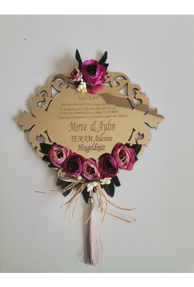 Kişiye Özel Pleksi Kapı Süsü