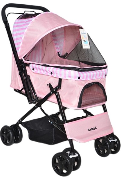 Zampa Nova Kedi & Köpek Arabası Pembe, 52X76.5X95CM