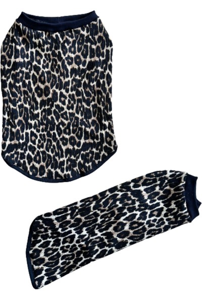 Buddy Store Kedi Köpek Kıyafeti & Elbisesi Kolsuz Model Leopar