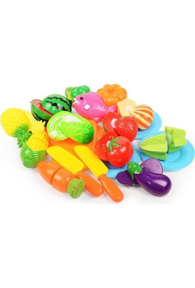 Ohpa Kesilmiş Meyve ve Alışveriş Sepeti Oyuncak Seti (Yurt Dışından)