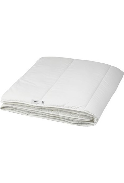 IKEA Tek Kişilik Kışlık Yorgan, Beyaz Renk Ikea 150X200 cm Dolgu 0yuklu Polyester Lif IKEA Tek Kişilik Kışlık Yorgan, Beyaz Renk Ikea 150X200 cm Dolgu 0yuklu Polyester Lif