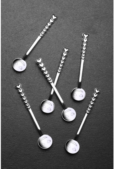 Queens Kitchen 6 Adet Çelik Lüx Çay Kaşığı