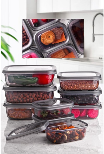 Queens Kitchen 9'lu Sakmala Takımı (400ML-670ML-1200ML) Queens Kitchen 9'lu Sakmala Takımı (400ML-670ML-1200ML)
