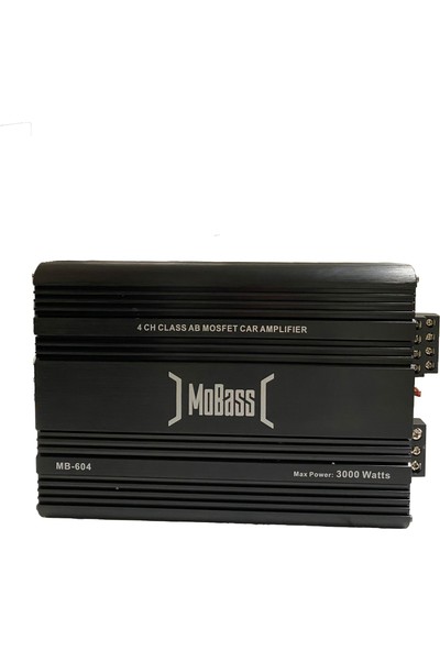 Mobass Mobass oto Anfi 3000 Watts 4 Kanal Bass Kontrol