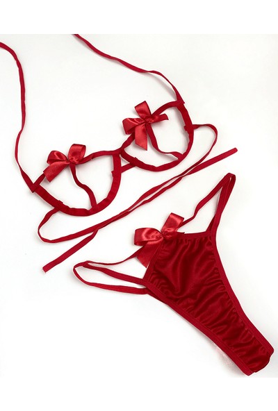 Gece İncisi Bow Sütyen Takım