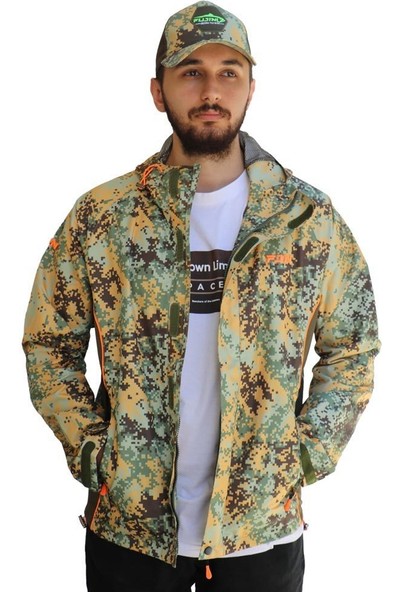 Fujin Raincoat Yağmurluk Brown Camo