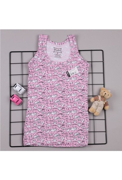 Tutku Kız Çocuk Geniş Askılı Desenli Atlet 6'lı 0848 Tutku Kız Çocuk Geniş Askılı Desenli Atlet 6'lı 0848