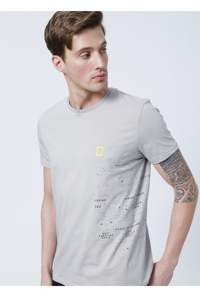 National Geographic T-Shirt, 2xl, Gri