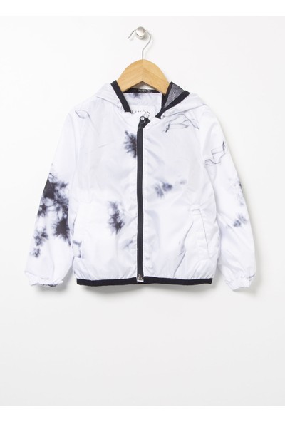 Limon Beggın-U Çok Renkli Kapüşonlu Desenli Çocuk Mont