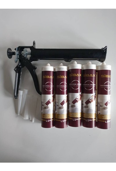 Drl Hirdavat Döküm Silikon Tabancası ve 5 Adet Şeffaf Silikon Set