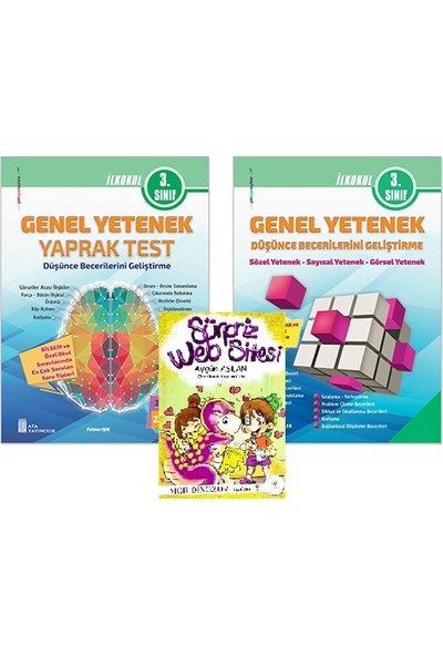 Ata Yayıncılık 3. Sınıf Genel Yetenek Yaprak Test+Genel Yetenek Düşünce Becerilerini Geliştirme Ata Yayıncılık 3. Sınıf Genel Yetenek Yaprak Test+Genel Yetenek Düşünce Becerilerini Geliştirme