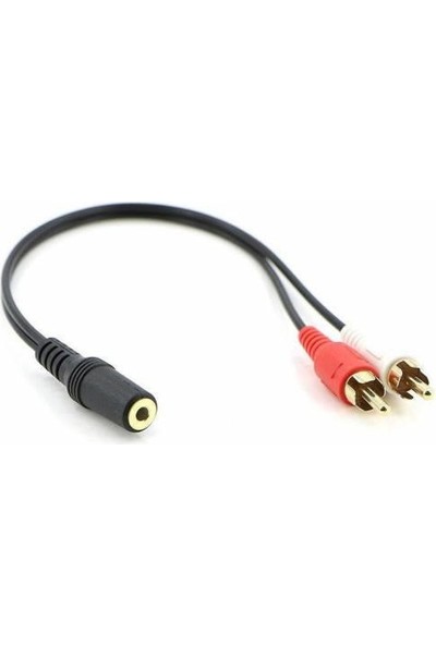 Bolkab Ses Kablosu 1 Jak Dişi 3.5 mm 2 Rca 1.5 mt Bolkab Ses Kablosu 1 Jak Dişi 3.5 mm 2 Rca 1.5 mt