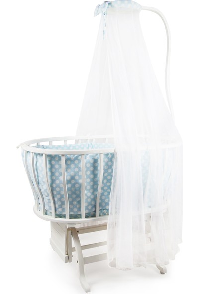 Bebedecor Ege Anne Yanı Sallanır Ahşap Beşik Uyku Setli Bebedecor Ege Anne Yanı Sallanır Ahşap Beşik Uyku Setli