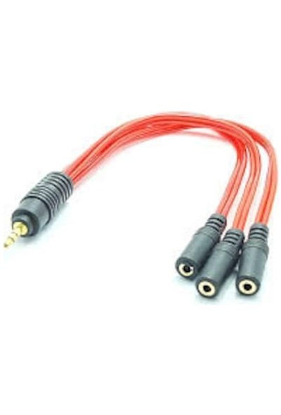Bolkab Ses Kablosu 1 Jak Erkrk - 3 Jak Dişi 3.5 mm