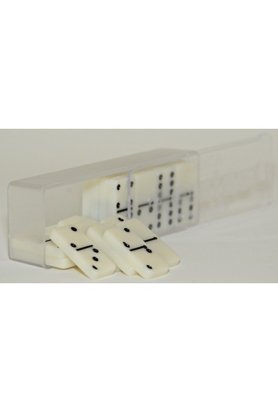 Kanka Şeffaf Kutulu Melamin Domino Taşı Domino Oyunu