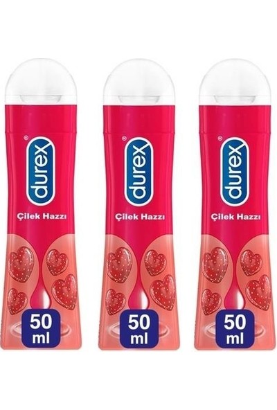 Durex Play Kayganlaştırıcı Jel Çilek Hazzı 50 Ml 3 Adet