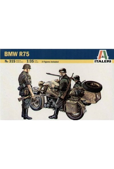 Italeri 0315S 1/35 Bmw R75 Sepetli Motosiklet Demonte Plastik Maketi Italeri 0315S 1/35 Bmw R75 Sepetli Motosiklet Demonte Plastik Maketi