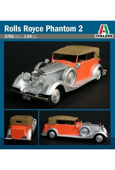 Italeri 3703S 1/24 Rolls Royce Phantom Iı Klasik Araba Demonte Plastik Maketi Italeri 3703S 1/24 Rolls Royce Phantom Iı Klasik Araba Demonte Plastik Maketi