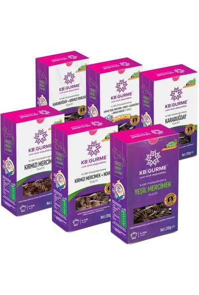 Kb Gurme Glutensiz Fusilli Makarna 200 gr x 6