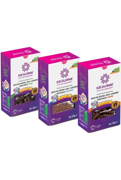 Kb Gurme Sebzeli Glutensiz Filizlendirilmiş Junior Set 200 gr x 3 Kb Gurme Sebzeli Glutensiz Filizlendirilmiş Junior Set 200 gr x 3