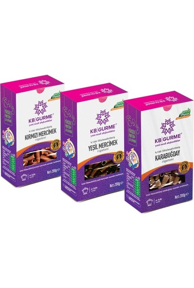 Kb Gurme Glutensiz Rigatoni Makarna 200 gr x 3 Kb Gurme Glutensiz Rigatoni Makarna 200 gr x 3