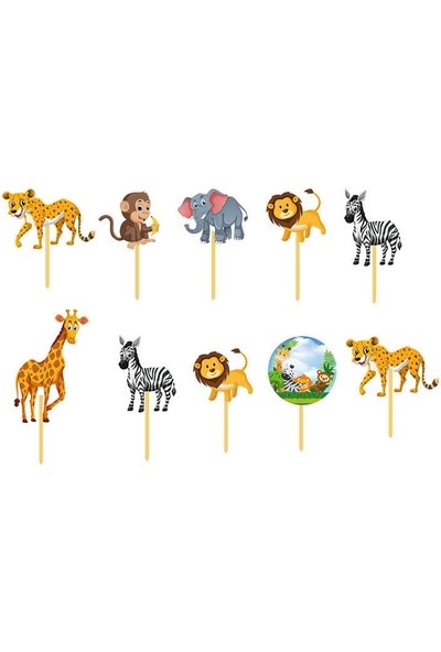 Big Party Store Safari Temalı Kürdan 10 'lu Big Party Store Safari Temalı Kürdan 10 'lu