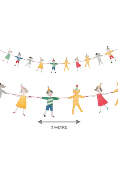 El Ele Tutuşan Çocuklar Parti Banner 3 Metre El Ele Tutuşan Çocuklar Parti Banner 3 Metre