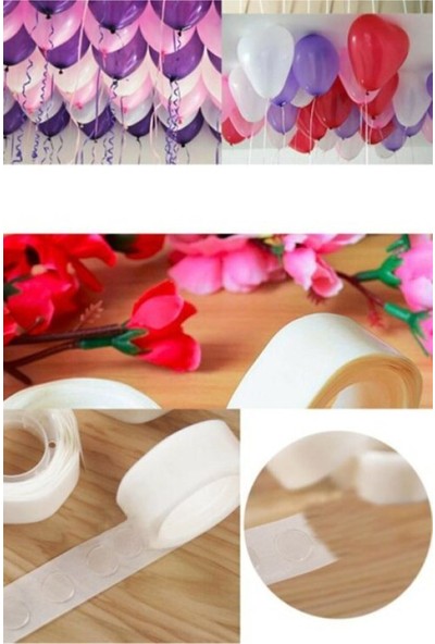 Big Party Store Balon Bandı Çift Taraflı Balon Yapıştırıcısı