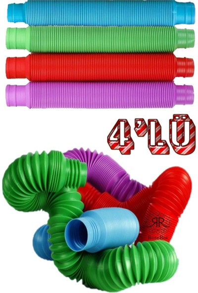 Roseroi 4 Adet Pop Tubes Duyusal Oyuncak Fidget Zihinsel Popit Stres Oyuncağı Roseroi 4 Adet Pop Tubes Duyusal Oyuncak Fidget Zihinsel Popit Stres Oyuncağı