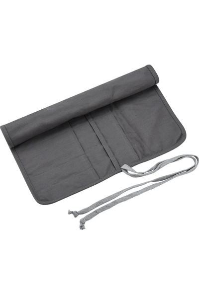 Catteo Kanvas Kalem Saklama Çantası - Gri (Yurt Dışından)