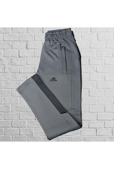 unchain 1501 Açıkgri-Siyah Eşofman Altı