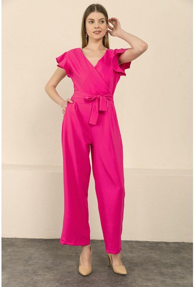 Şimal Kadın Kruvaze Yaka Tulum