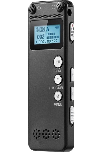 Shopfocus 8gb Dijital Ses Kaydedici Mp3 Çalar - Siyah (Yurt Dışından)