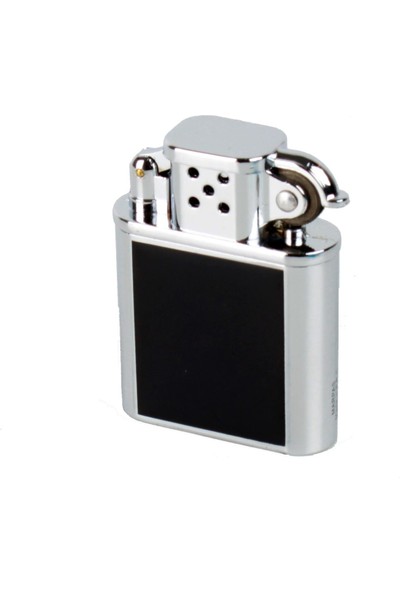 Silvio Monetti Akz- Siyah Gümüş Renk Taşlı Gazlı ÇAKMAK-SM406T