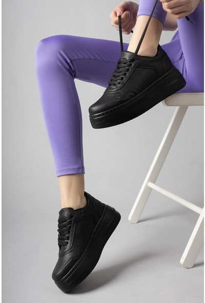 Morenica Diana Kalın Taban Siyah Kadın Sneaker Morenica Diana Kalın Taban Siyah Kadın Sneaker