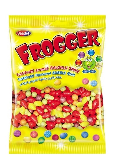 Saadet Frogger Tutti Frutti Aromalı Dökme Sakız 1 kg Saadet Frogger Tutti Frutti Aromalı Dökme Sakız 1 kg