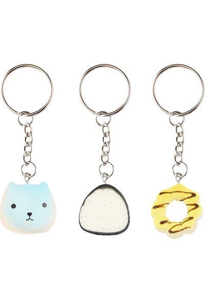 Catteo 100 Adet Anahtarlık Halkası Zincirli Dönebilen - (Yurt Dışından)