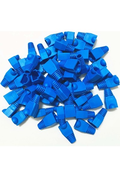 Polaxtor RJ45 Cat5 Cat6 Kılıf (100 Adet) - Mavi Polaxtor RJ45 Cat5 Cat6 Kılıf (100 Adet) - Mavi