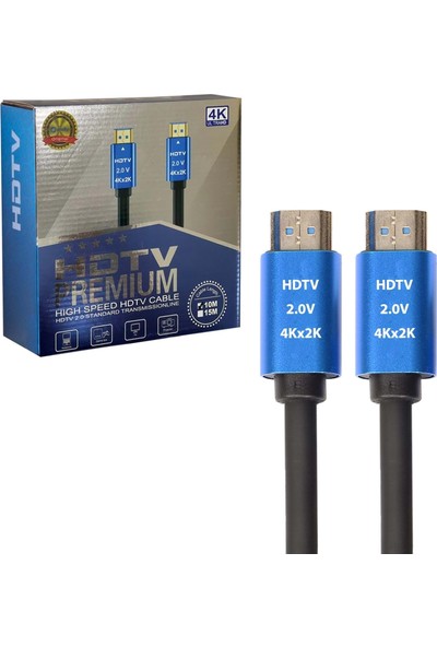 Seenergy HDMI Kablo Gold 2.0V 2K 4K HDTV 10 mt SE-10M4K