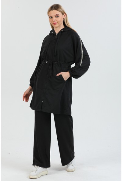 Kadın Taş Detaylı Tesettür Eşofman Takımı