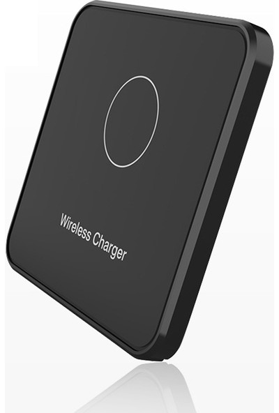 Cep Telefonu Kablosuz Şarj Kare 10W-SIYAH Siyah