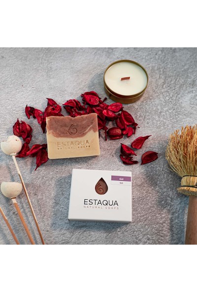 Estaqua Naturel Soaps Estaqua Gül ve Süt Doğal Sabunu (100G) Estaqua Naturel Soaps Estaqua Gül ve Süt Doğal Sabunu (100G)