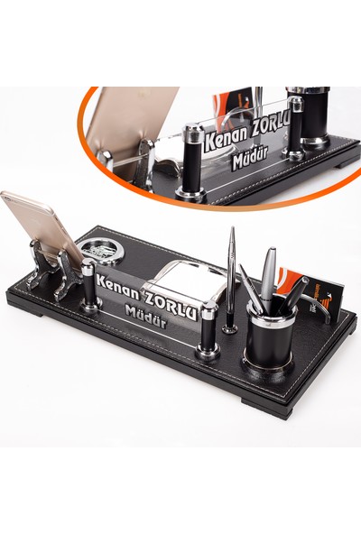 İsimlik Sepeti Alfa Masa İsimlik Seti Kabartma Yazılı Masa İsimliği