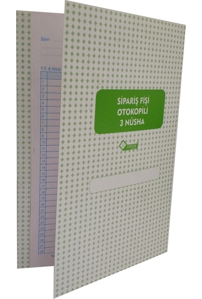 Uysal A4 Sipariş Fişi 3 Nüsha 50 Yaprak 5 Li Paket Uysal A4 Sipariş Fişi 3 Nüsha 50 Yaprak 5 Li Paket